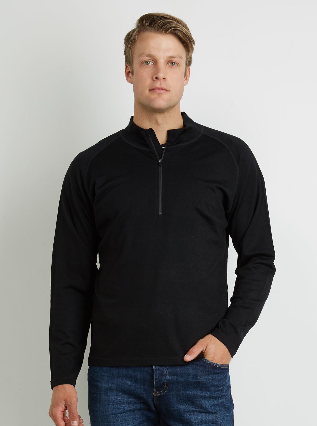 M901 - Cloke - Alpine 100% Merino Jumper 1/2 zip - Men's - 280gsm ...